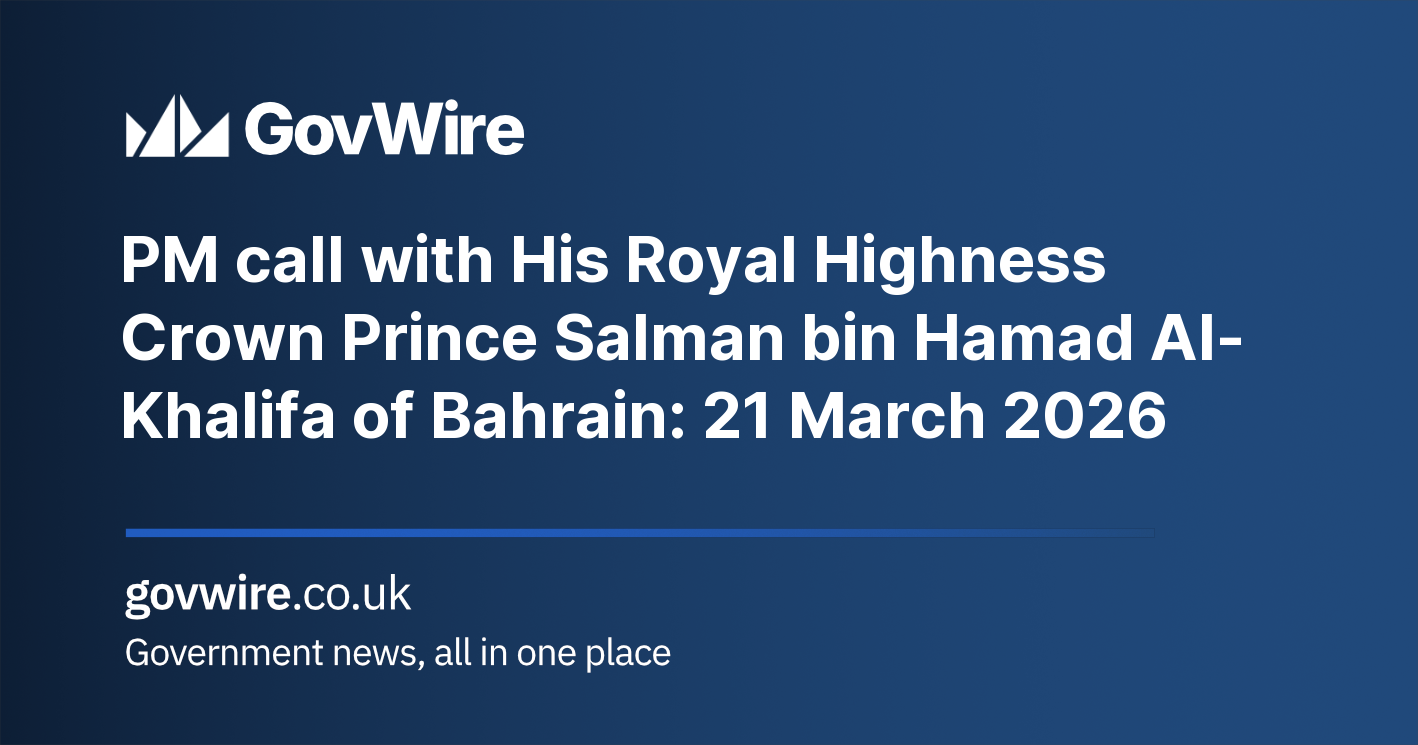 PM call with His Royal Highness Crown Prince Salman bin Hamad Al ...