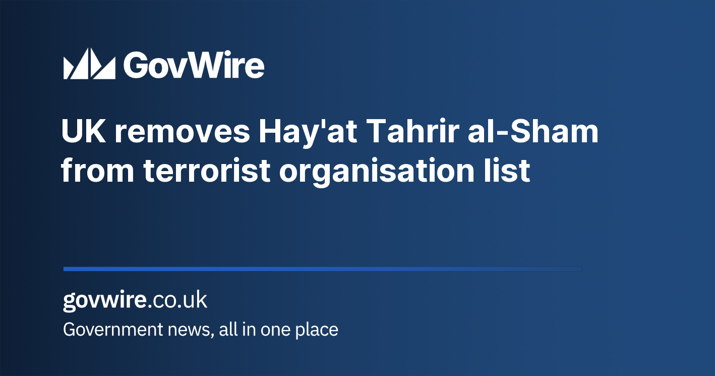 UK removes Hay'at Tahrir al-Sham from terrorist organisation list ...