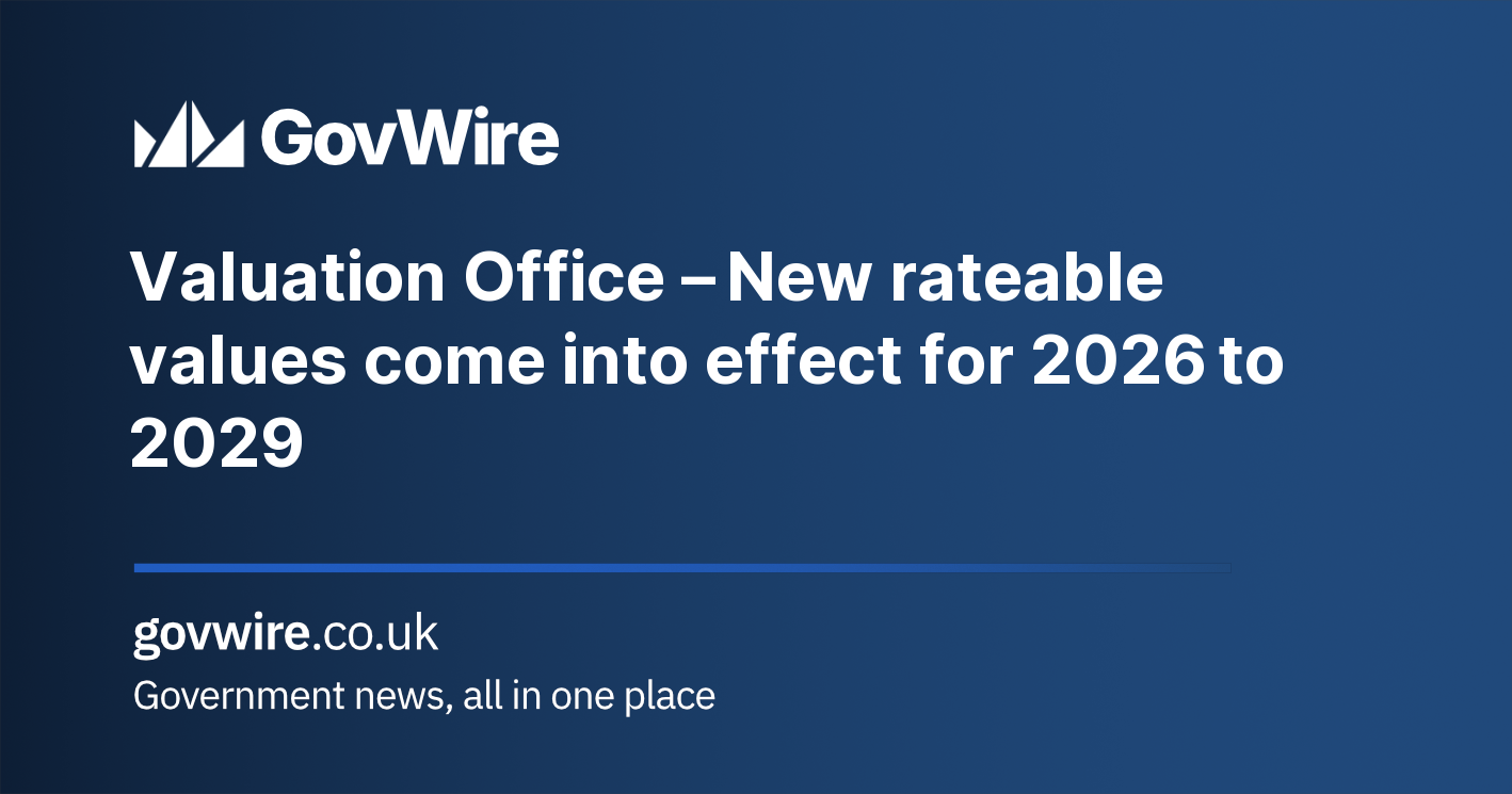 Valuation Office –?New rateable values come into effect for 2026?to ...
