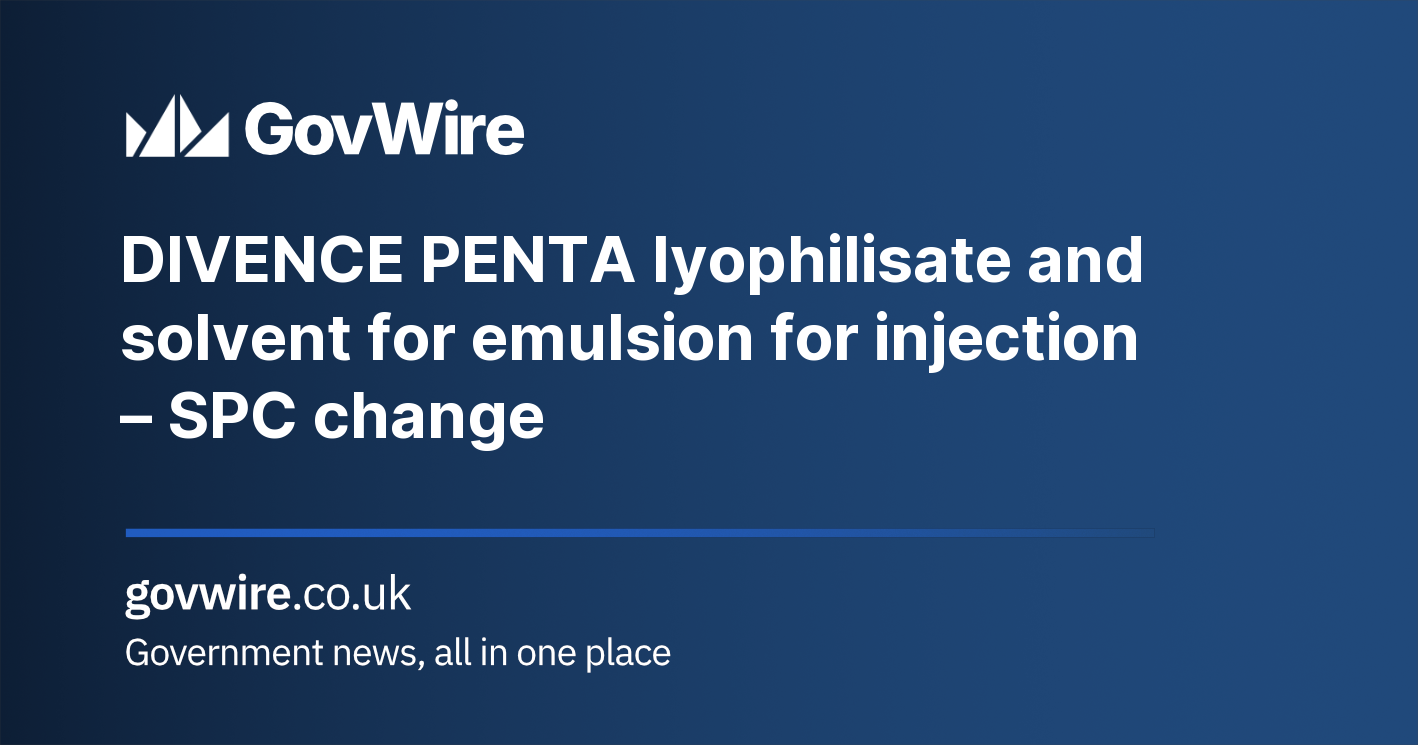 DIVENCE PENTA lyophilisate and solvent for emulsion for injection – SPC ...